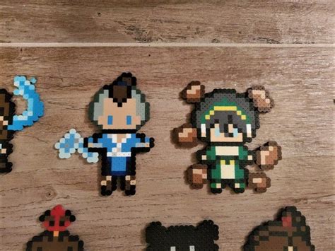 Atla Perlers Aang Katara Sokka Toph Zuko Azula Mai Ty Etsy Australia