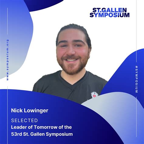 Nicholas Lowinger On Linkedin Stgallensymposium Leaderoftomorrow