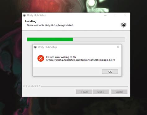 Keep Getting This Error While Trying To Install Unity Hub Runity