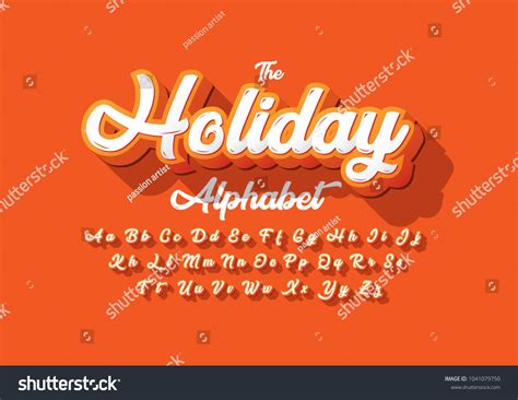 Vector Stylized Cursive Font Alphabet Stock Vector Royalty Free