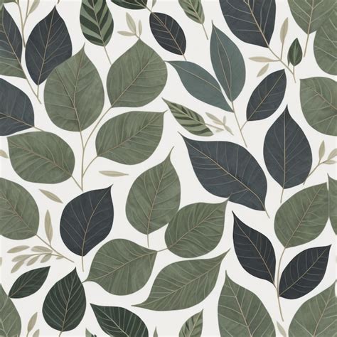 Premium Photo Leaves Seamless Pattern