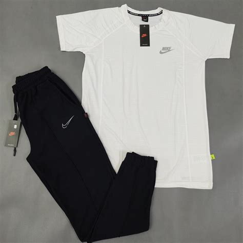 خرید و قیمت ست تیشرت و شلوار اسپرت مردانه طرح نایک رنگ تیشرت سفید و