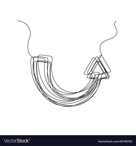 Cartoon Arrow Game Interface Element Cursor Vector Image