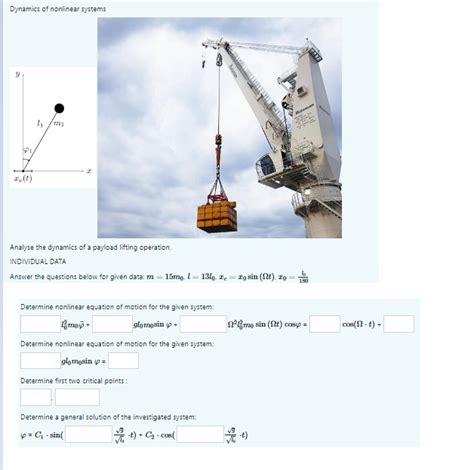 Dynamics Of Nonlinear Systems Analyse The Dynamics Of Chegg