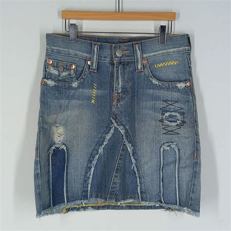 트루릴리젼 여성 데님 미니스커트 중청28 세컨웨어헬로마켓