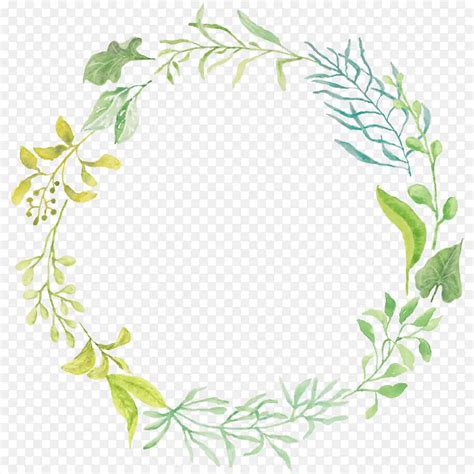 手绘植物小清新花圈PNG图片素材下载 图片编号ywjjdbek 免抠素材网