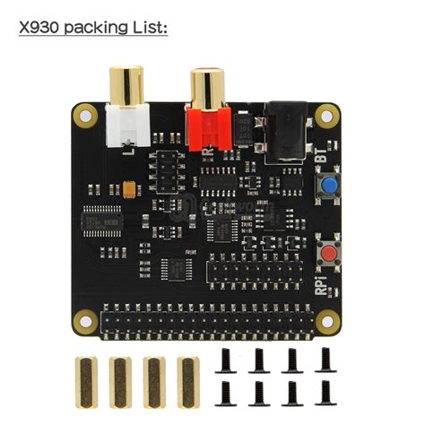 raspberry pi 4b 3b 3b x930 hifi dac hat expansion board geekworm
