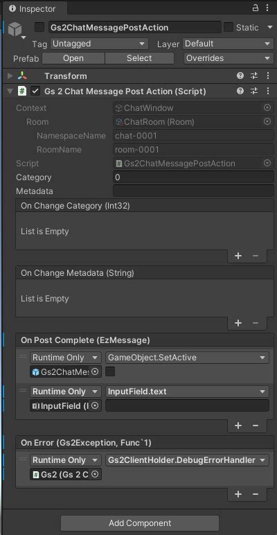 Sample Of Chatgs2 Uikit For Unity Game Server Services Docs