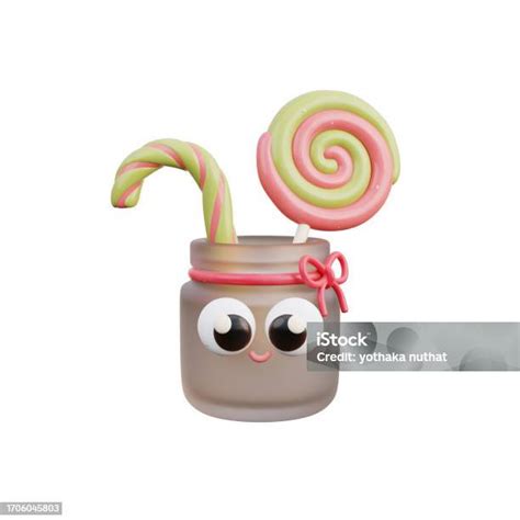 3d 크리스마스 디저트 줄무늬 사탕 지팡이 메리 크리스마스와 새해 복 많이 받으세요 3d 렌더링 0명에 대한 스톡 사진 및 기타 이미지 Istock