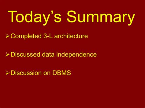 Three Schema Architecture In Dbms Ppt