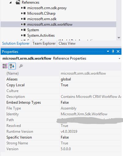 Plugins Crm 2013 Error Custom Workflow Assembly Profiler Stack