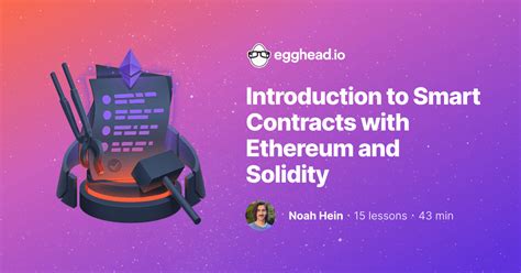 Free Course Introduction To Smart Contracts With Ethereum And Solidity