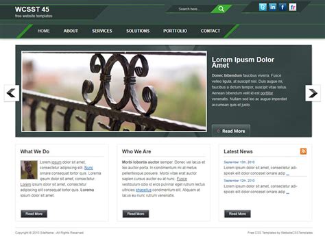 Free Wcsst 45 Website Template Free Website Templates Html5 And Css Templates And Open Source