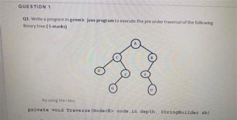 Solved Question 1 Q1 Write A Program In Generic Java