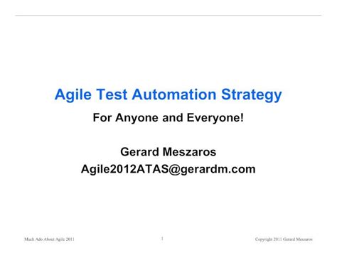 PDF Agile Test Automation Strategy The Agile Test Problem The Fragile Test Problem
