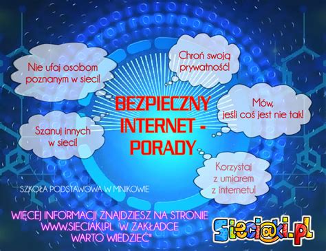 Bezpieczny Internet Porady Szkoła Podstawowa Im Ks J Poniatowskiego W Mnikowie