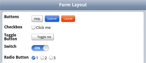 Dojoxmobileformlayout — The Dojo Toolkit Reference Guide