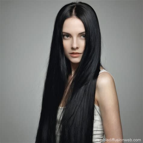 Long Haired Woman Stable Diffusion Online