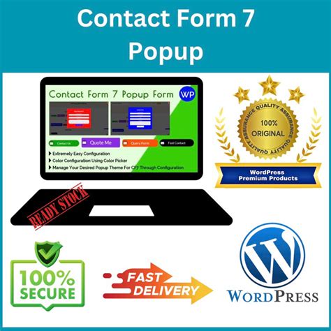 Contact Form 7 Popup 100 Ori Wordpress Plugin Shopee Malaysia