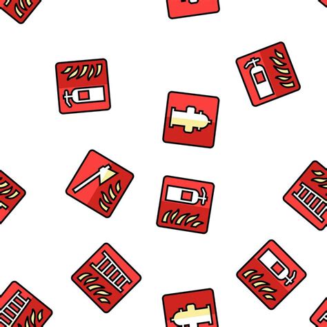 Emergency Safety Security Danger Vector Seamless Pattern 32515978 Vector Art At Vecteezy
