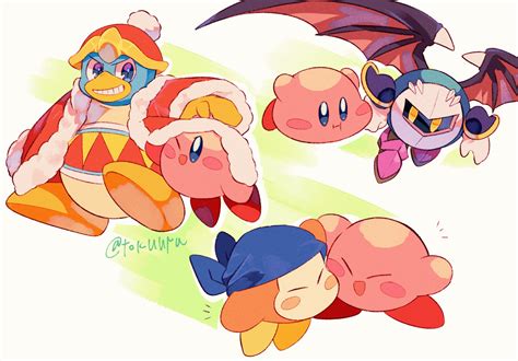 Kirby Meta Knight King Dedede And Bandana Waddle Dee Kirby Drawn By Tokuura Danbooru