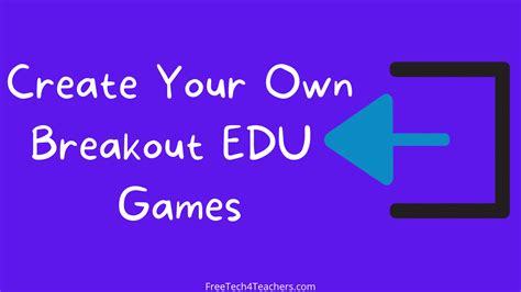Teachersfly Create Your Own Breakout Edu Games