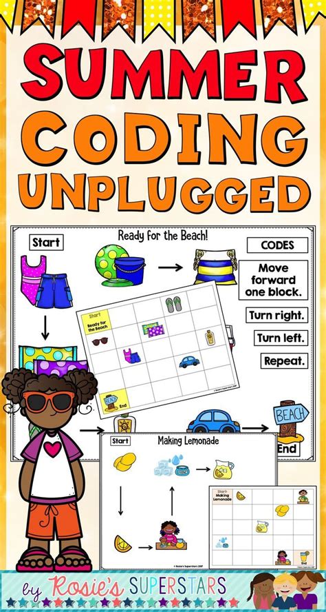 Summer Coding Unplugged Great For Hour Of Code™ Unplugged Coding
