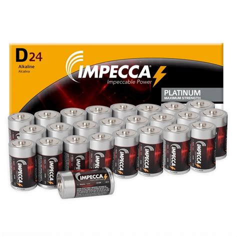 Alkaline D LR20 Platinum Batteries 24-Pack