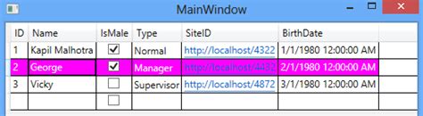 WPF DataGrid Common Tasks