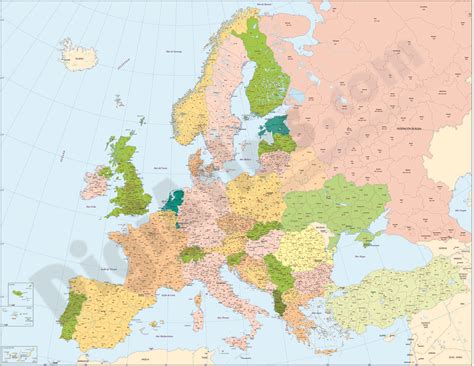 Physical Map Of Europe Zip Code Map Images