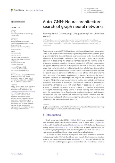 Pdf Auto Gnn Neural Architecture Search Of Graph Neural Networks