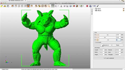 How To Cutsplit An Stl Mesh Into Multiple Parts By A Plane Youtube