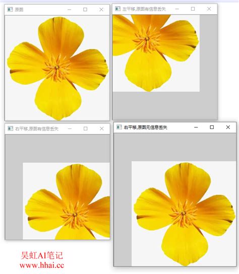 使用opencv对图像进行两种平移操作图像的尺寸变化与图像的尺寸不变 Opencv与图像处理笔记 昊虹ai笔记网 用心记录cv