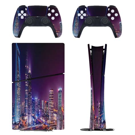 Urban Architecture In The Night Ps5 Ps5 Slim Digital Disc Skin Sticker For Console And