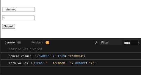 Values From `handleform` Are Cast Or Are Taken Off Of Input And Not Model · Issue 4000