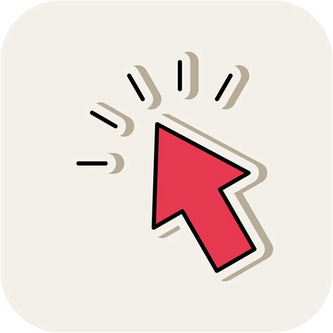 Mouse Cursor Line Filled White Shadow Icon 42757939 Vector Art At Vecteezy