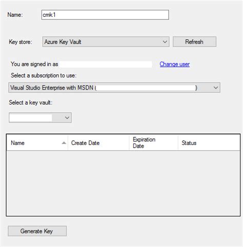 Provisioning Always Encrypted In Sql Databases With Azure Key Vault Using Ssms 2016