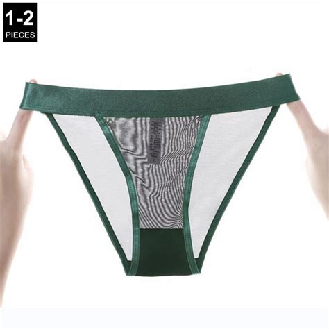 Pcs 여름 얇은 투명 메쉬 숙 녀 팬티 코 튼 섹시 한 팬티 원활한 통기성 편안한 속옷 AliExpress