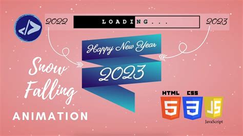 Happy New Year Customized Dev New Year With Snow Falling Using Html