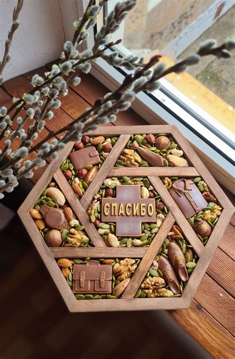 Бокс ореховый Съедобные композиции Фруктовые съедобные композиции Съедобные подарки своими