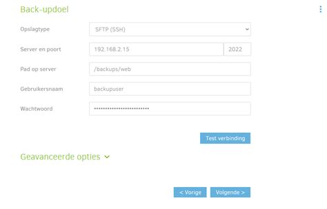 sftp always says connection failed but it s just reachable duplicati