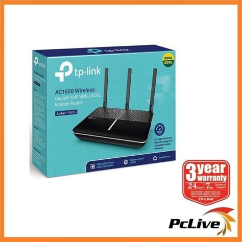 TP Link Archer VR V V AC Wireless Gigabit VoIP VDSL ADSL Modem Router NBN PCLIVE Computer