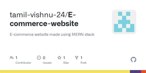 Github Tamil Vishnu E Commerce Website E Commerce Website Made Using Mern Stack