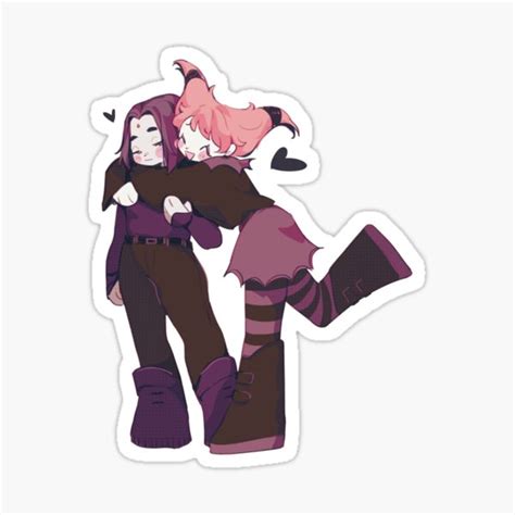 Raven And Jinx Sticker For Sale By Dudouji Redbubble