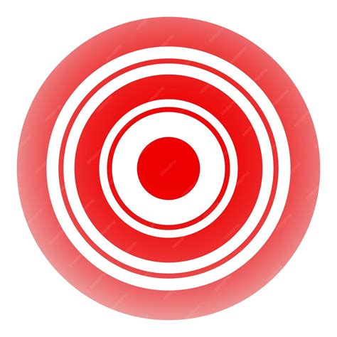 Premium Vector Red Gradient Background With Circles Creating Target