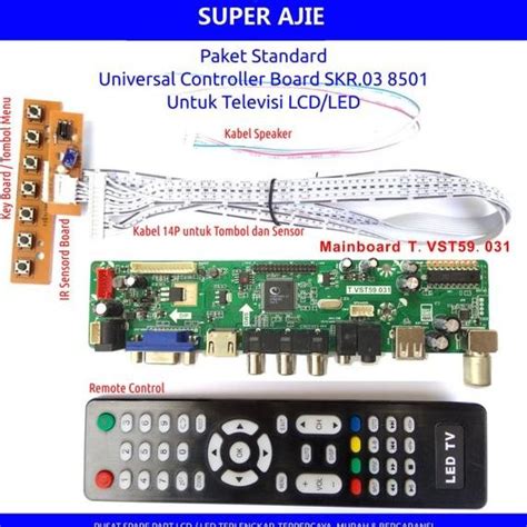 Jual Paket Universal Board Lcd Led Tv Mesin Driver Panel Layar Monitor Diy Shopee Indonesia