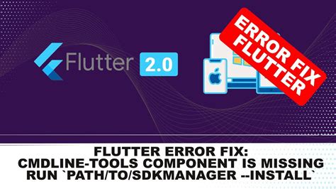 Cmdline Tools Component Is Missing Run `pathtosdkmanager Install Cmdline Toolslatest