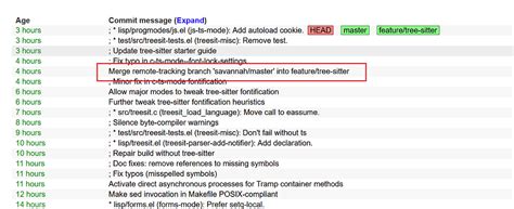 Treesit 已经合并进 Master 分支了 Emacs General Emacs China