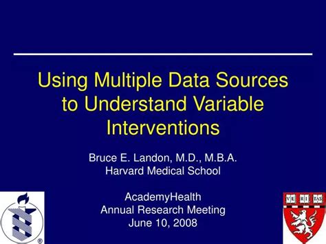 ppt using multiple data sources to understand variable interventions