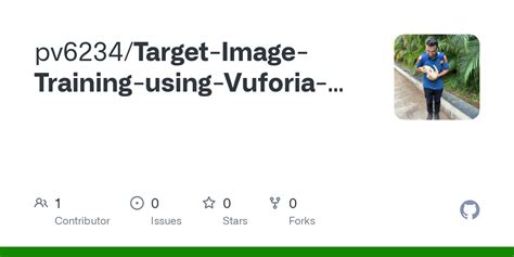 Github Pv6234target Image Training Using Vuforia Target Manager Augment Any 3d Model To The